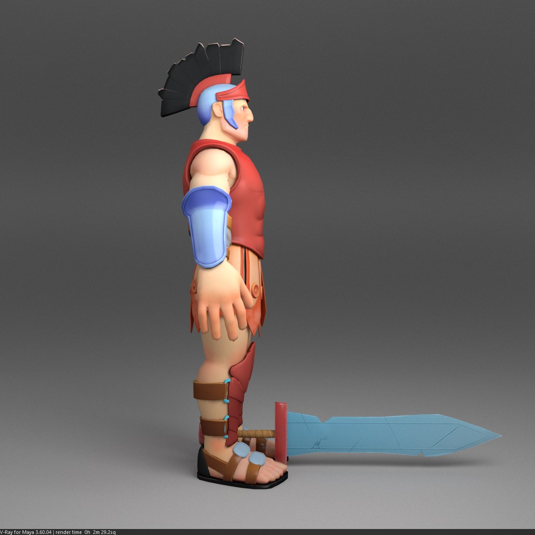 3D roman stylized character - TurboSquid 1307684