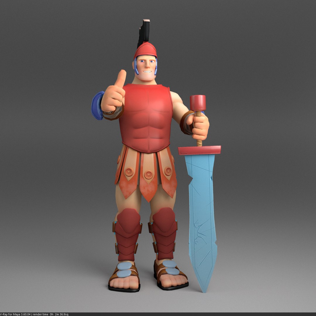 3D Roman Stylized Character - TurboSquid 1307684
