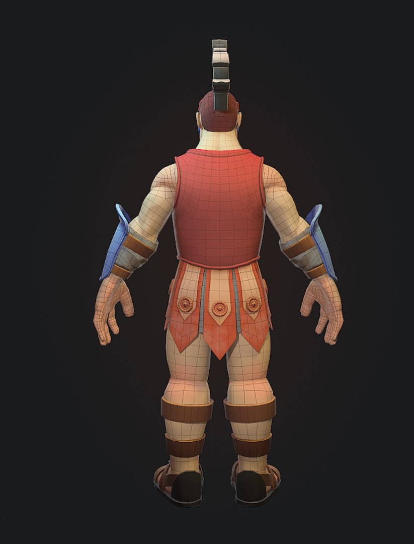 3D roman stylized character - TurboSquid 1307684