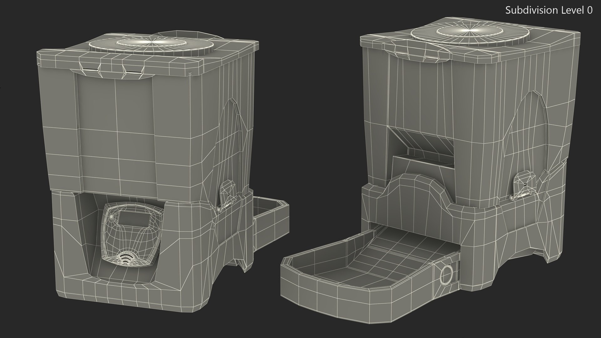 Automatic Pet Feeder Food Dispenser 3D Model - TurboSquid 2118959