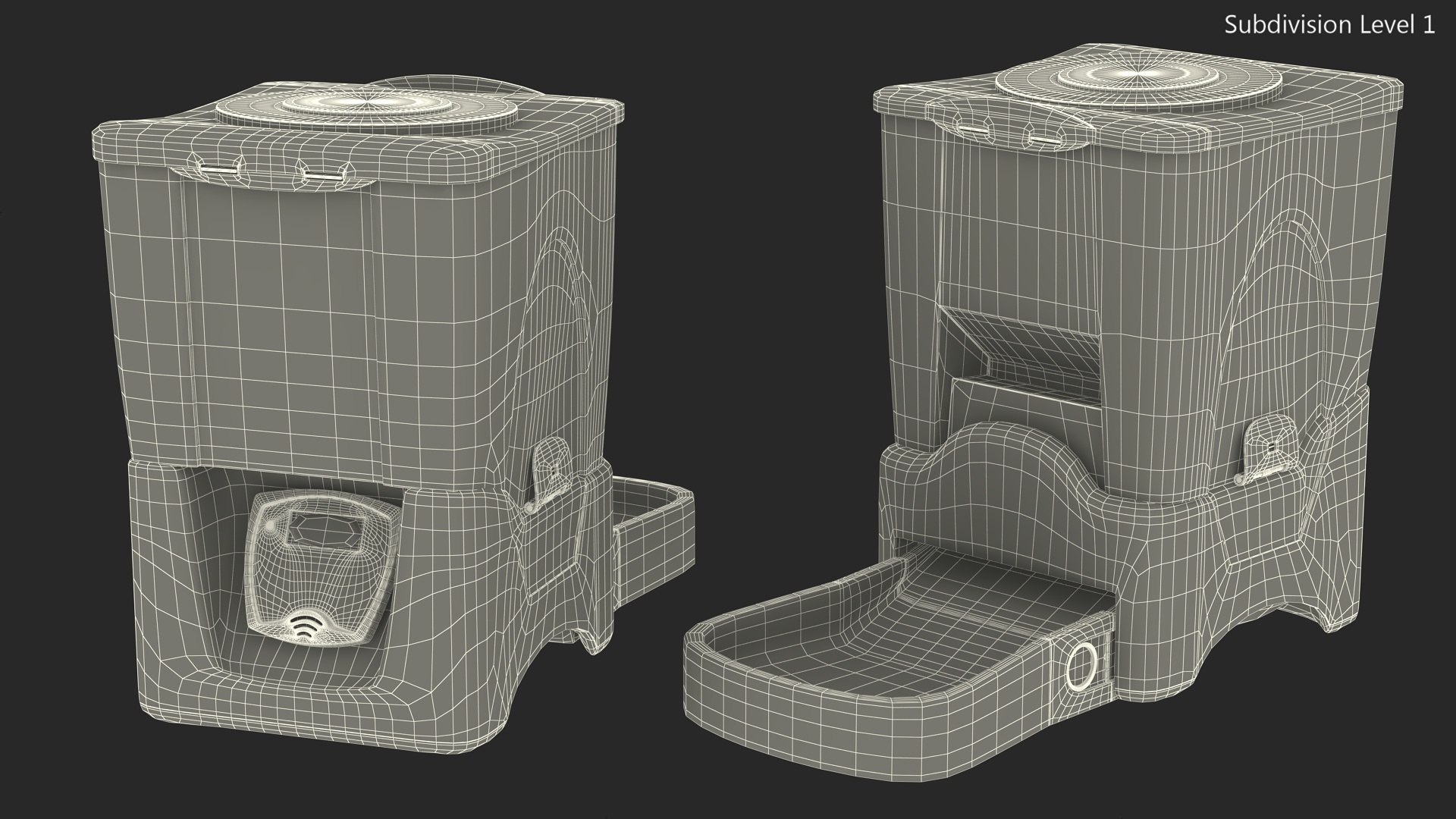 Automatic Pet Feeder Food Dispenser 3D Model - TurboSquid 2118959