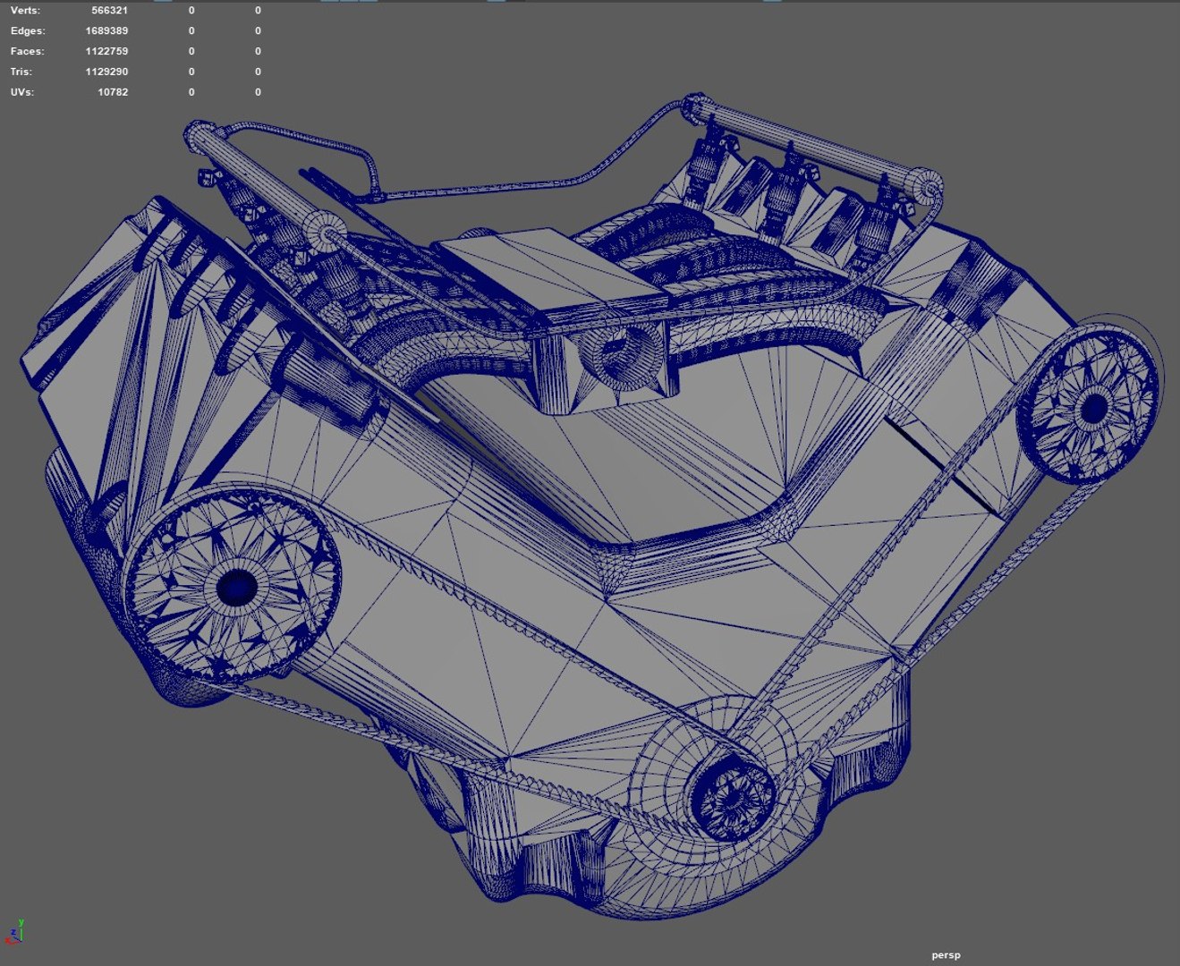 V6 Car Engine Rigging Animation 3D Model - TurboSquid 1367590