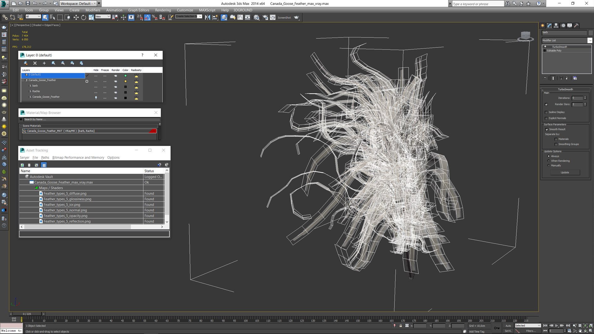 3D Canada Goose Feather - TurboSquid 2211858