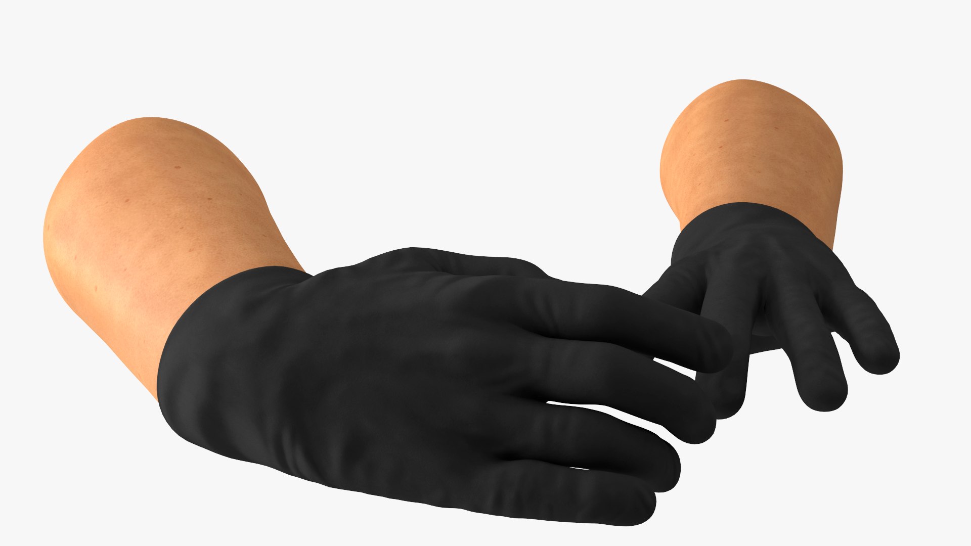 Gloved Hands Medical Black Rigged 3D Model - TurboSquid 2347617