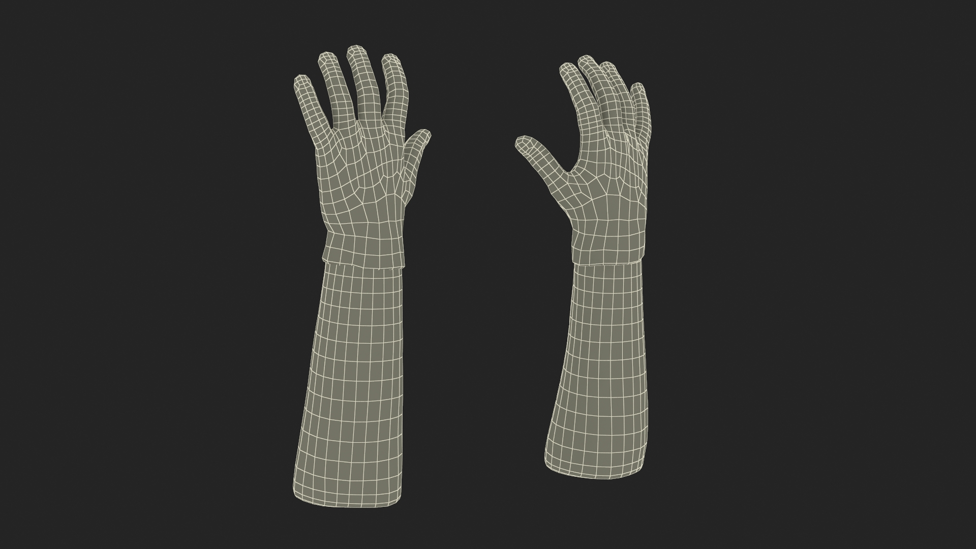 Gloved Hands Medical Black Rigged 3D Model - TurboSquid 2347617