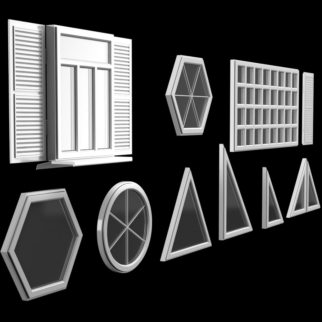 Set Windows 3D Model - TurboSquid 1218062