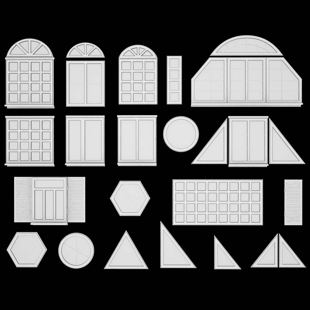 Set Windows 3D Model - TurboSquid 1218062
