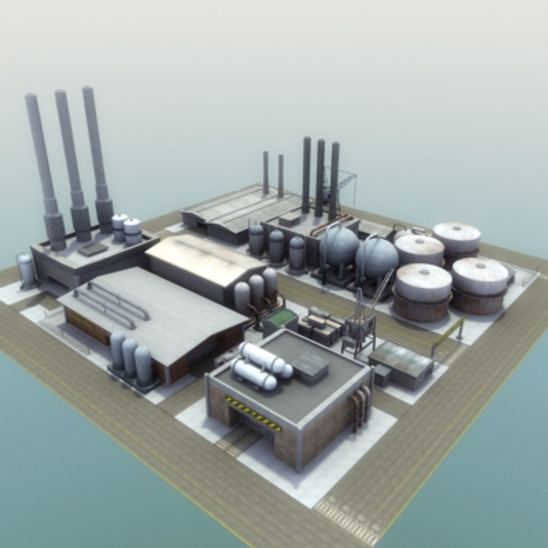 Industrial Factory Rt 3d Model