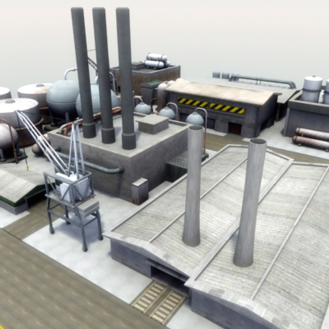 Industrial Factory Rt 3d Model
