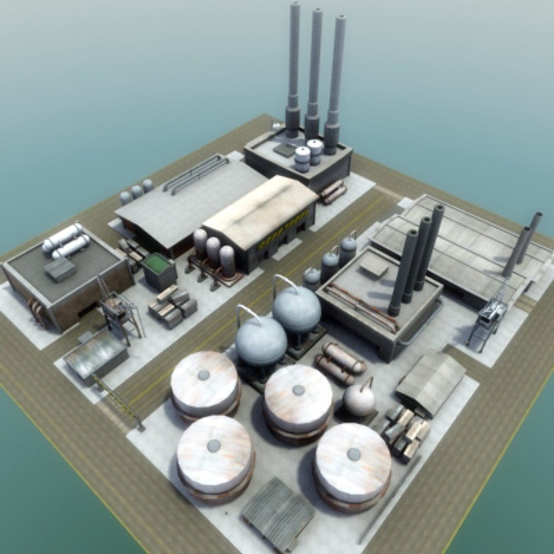 Industrial Factory Rt 3d Model