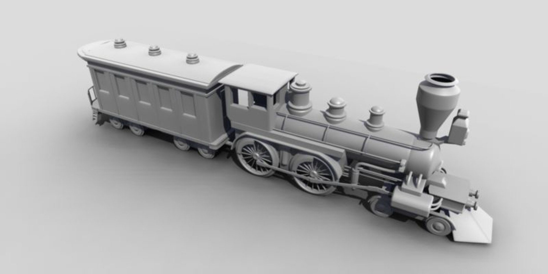 Maya Cartoon Train