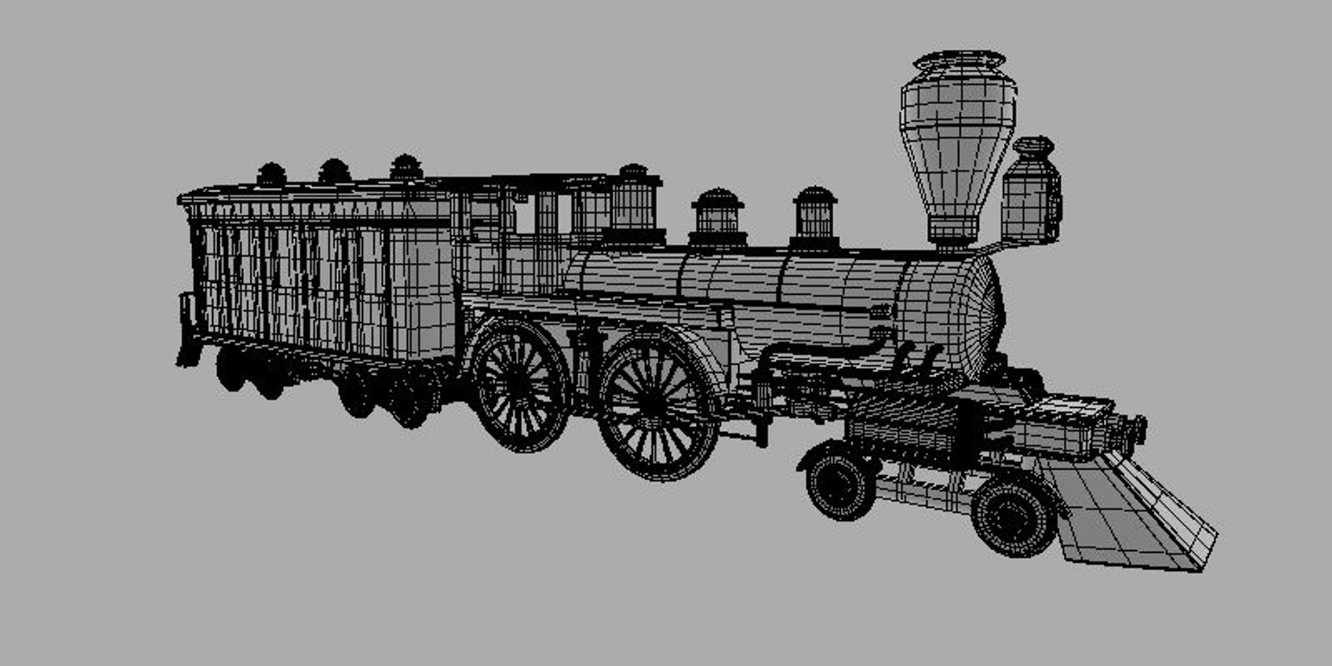 Maya Cartoon Train