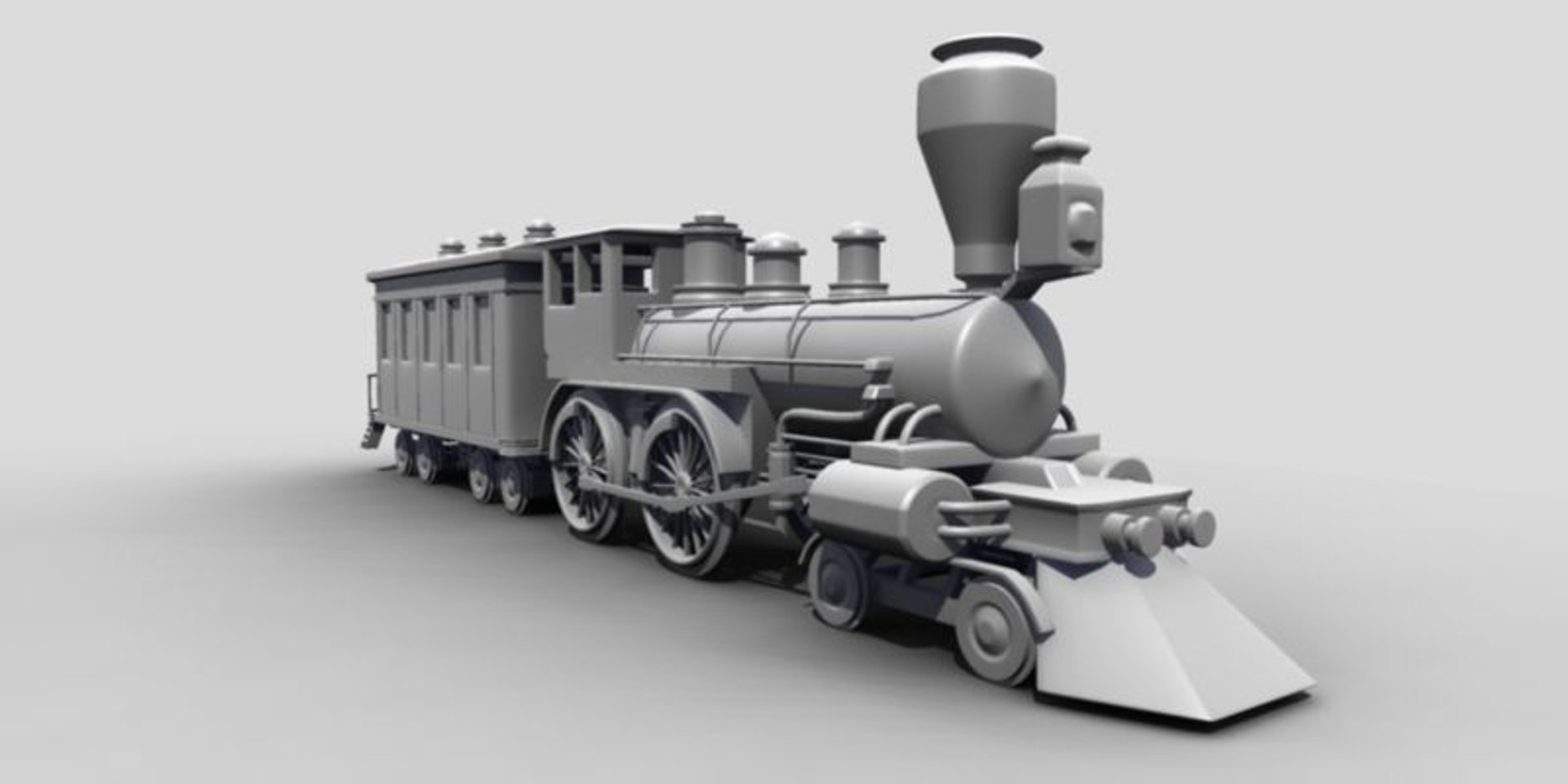 Maya Cartoon Train