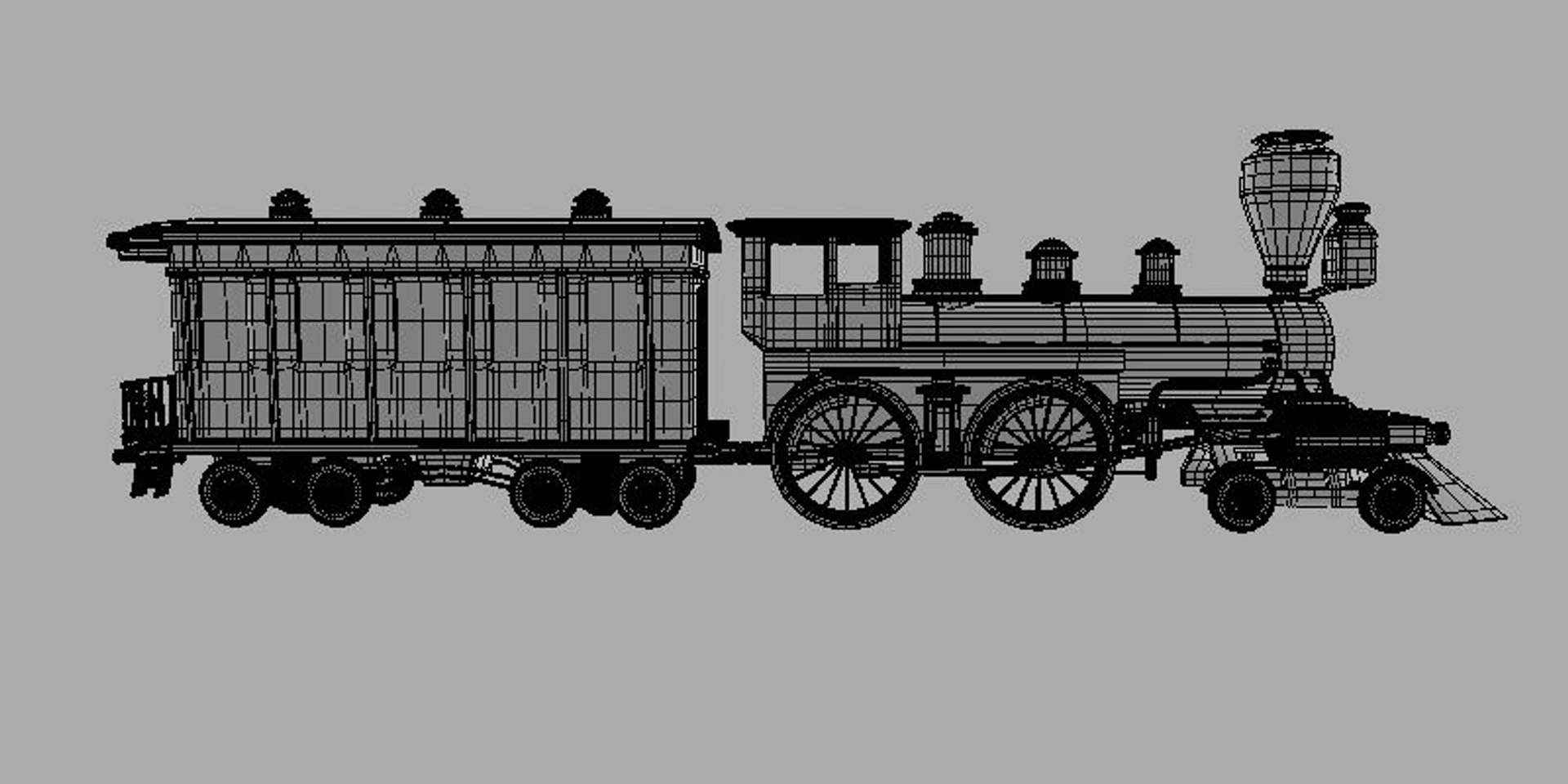 Maya Cartoon Train