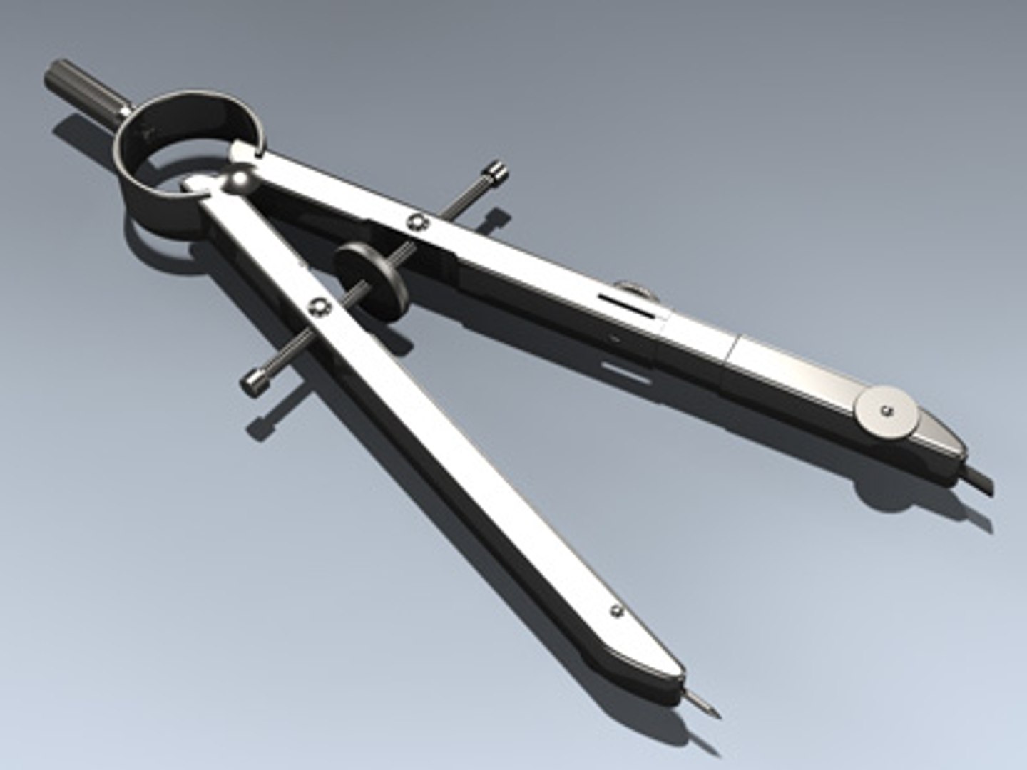 drafting compass geometry 3d model