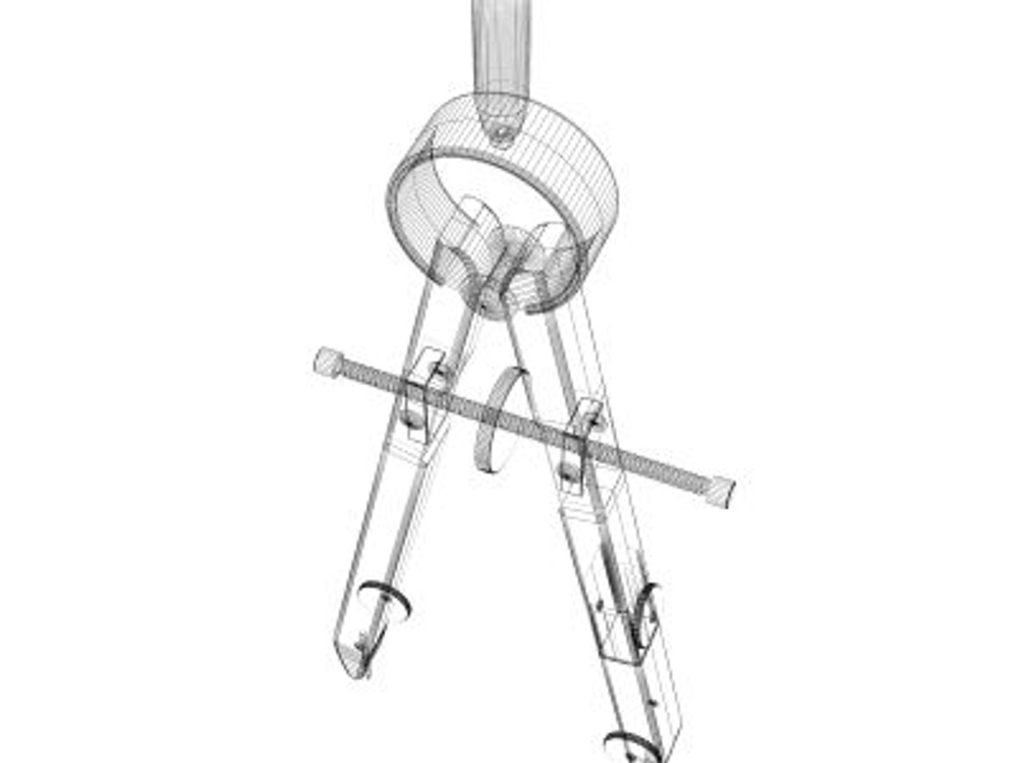 drafting compass geometry 3d model