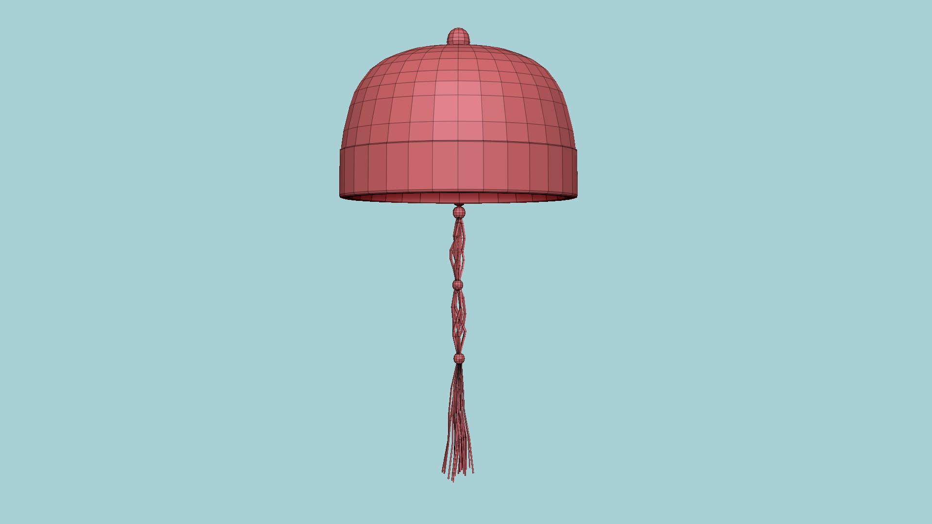 Chinese Traditional Hat A05 Red - Character Design 3D Model ...