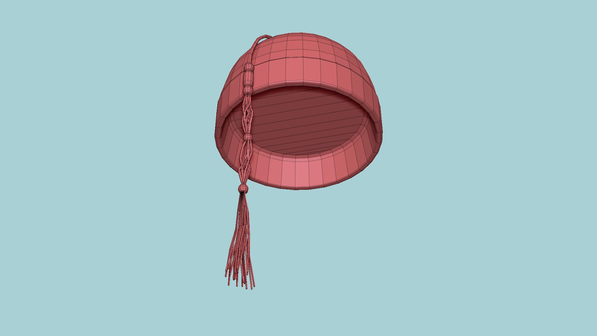 Chinese Traditional Hat A05 Red - Character Design 3D Model ...