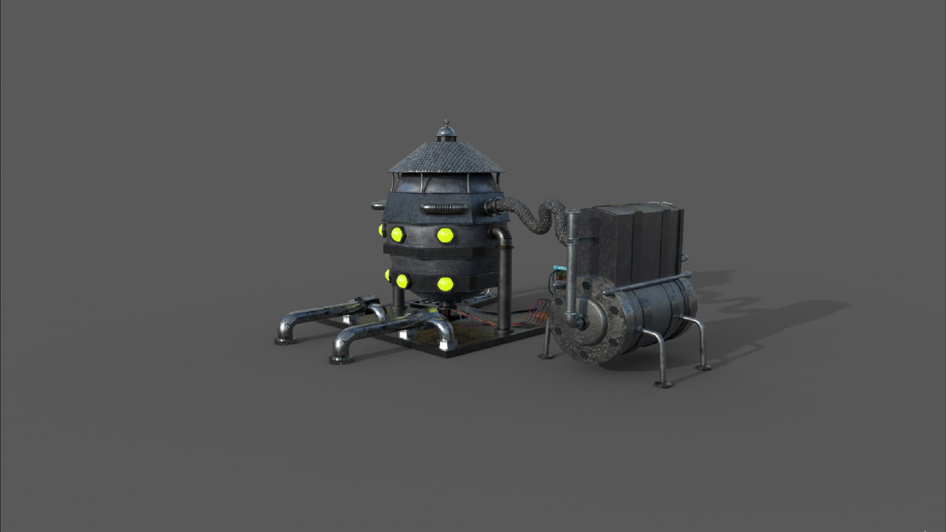 3D model Stylized engine generator PBR low-poly 3D model - TurboSquid ...