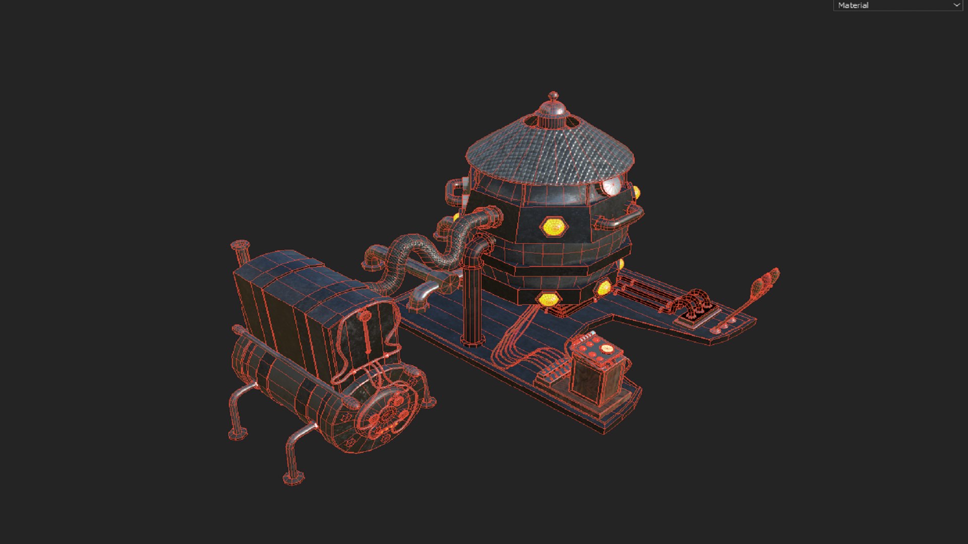 3D model Stylized engine generator PBR low-poly 3D model - TurboSquid ...