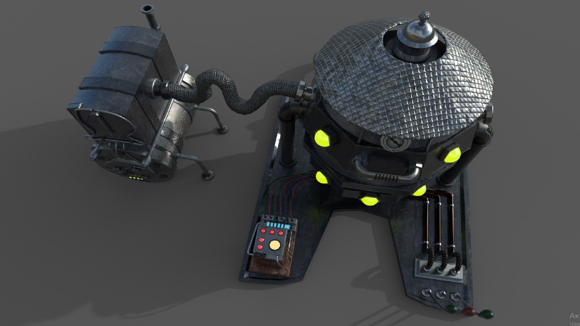 3D model Stylized engine generator PBR low-poly 3D model - TurboSquid ...