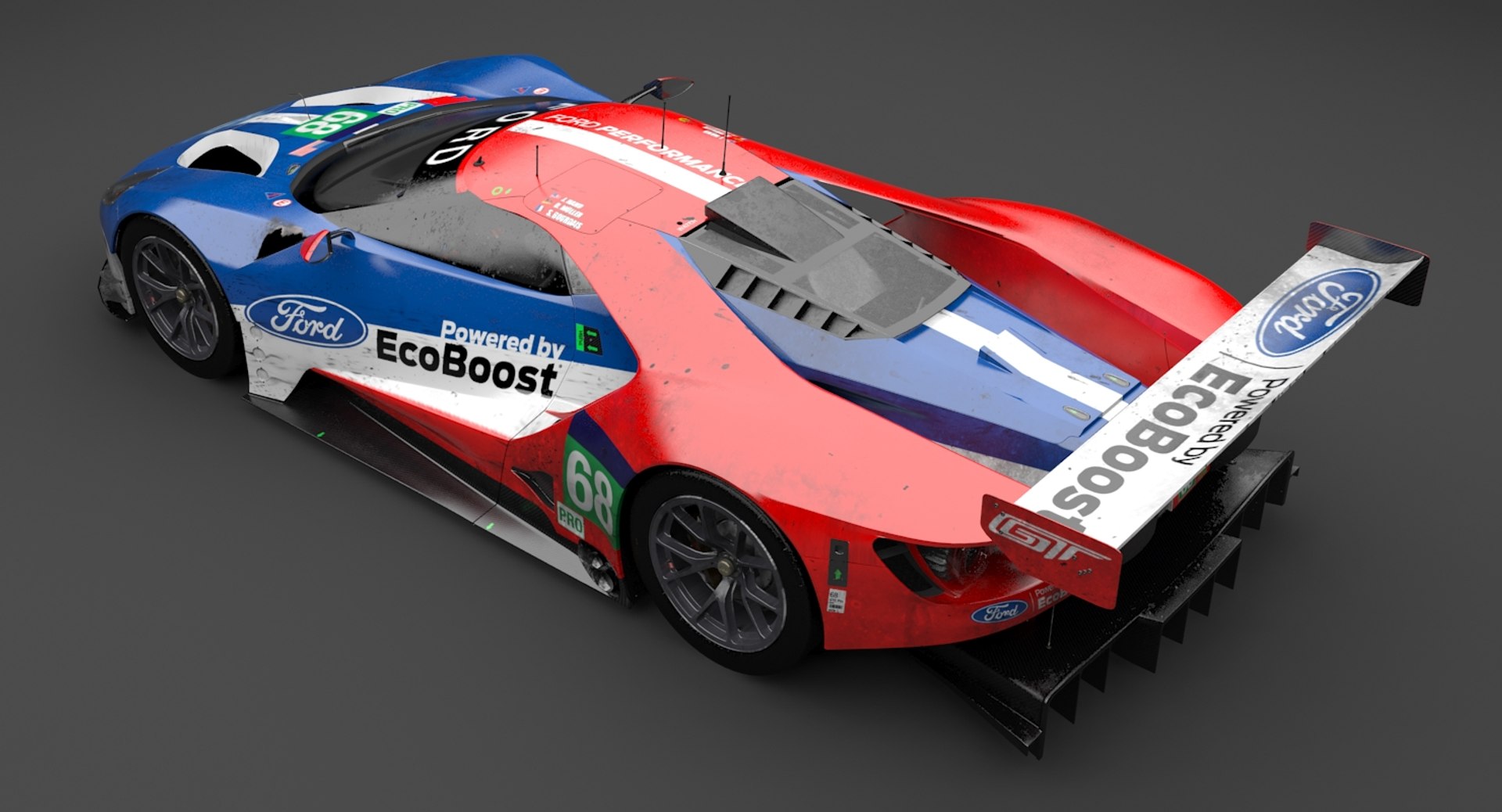 Gtlm le mans 3D model - TurboSquid 1215778