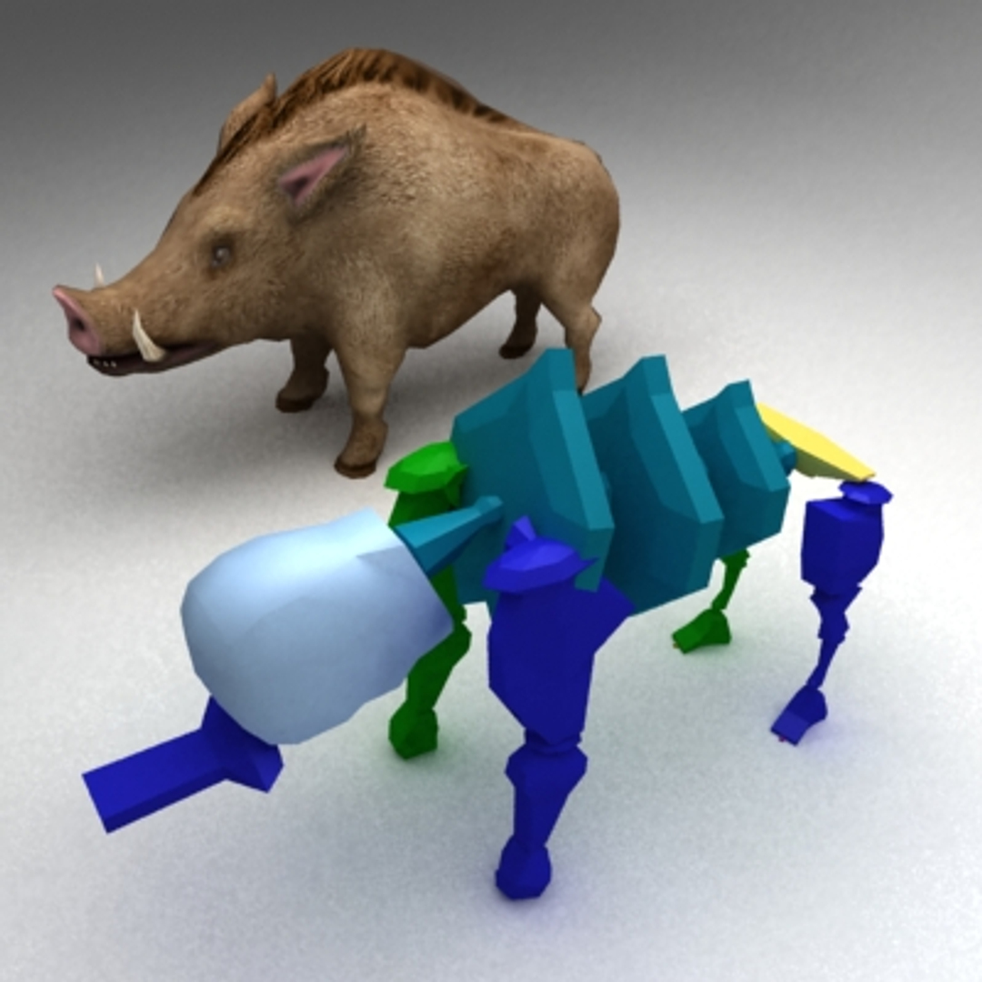 wild boar 3d model