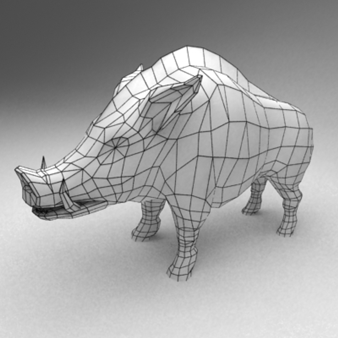 wild boar 3d model