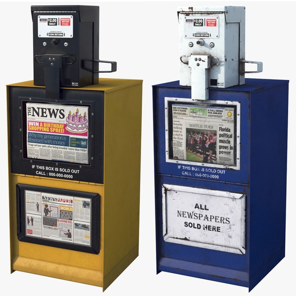 newspaper box 3d max