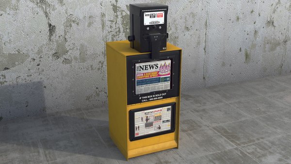 3D Newspaper Boxes HD model - TurboSquid 1804821