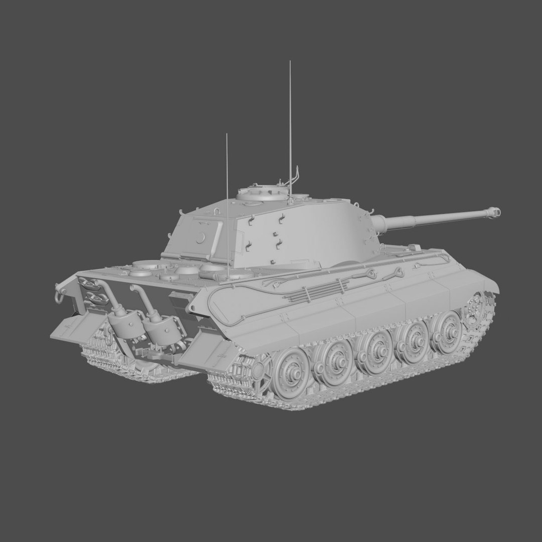 Tiger Ii Ausf B 3d Max