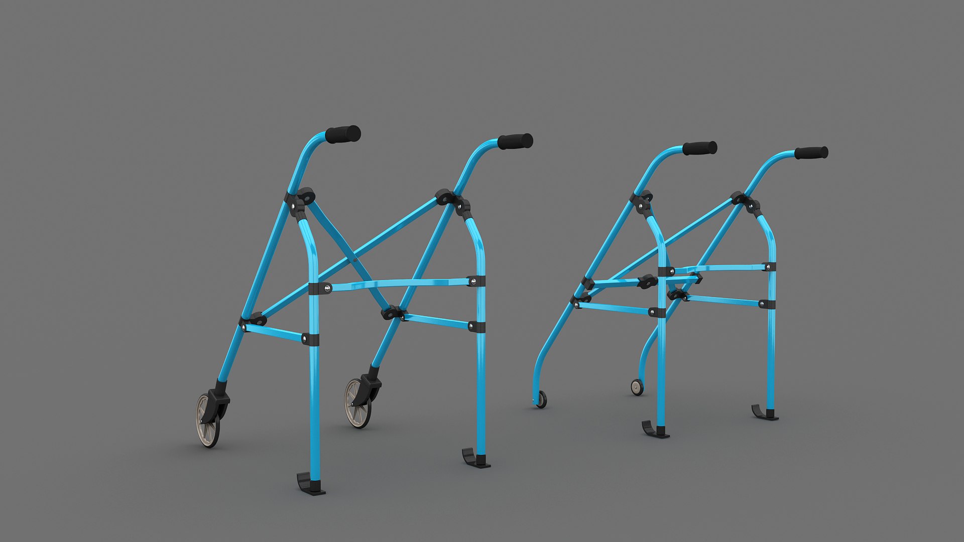 Folding Rollator Walker 3D Model - TurboSquid 1997124