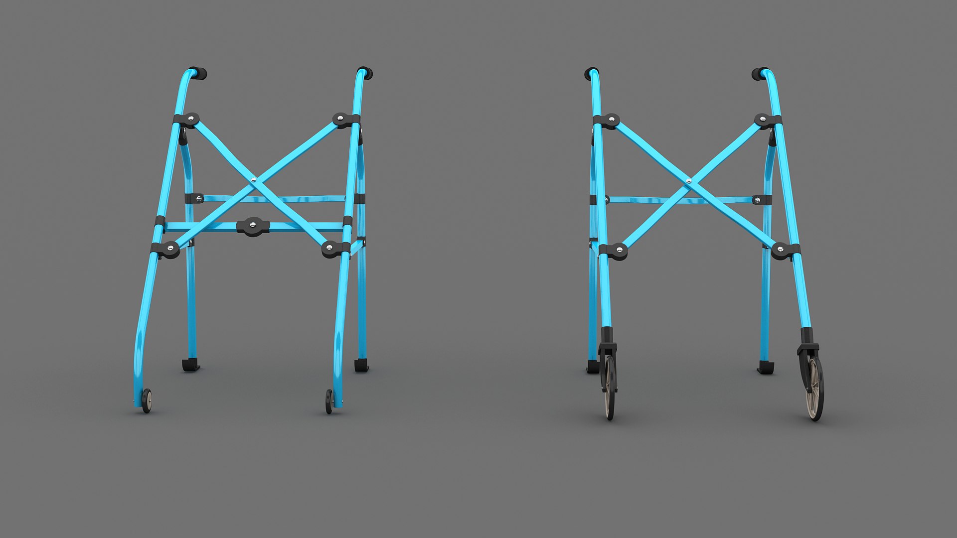Folding Rollator Walker 3D Model - TurboSquid 1997124