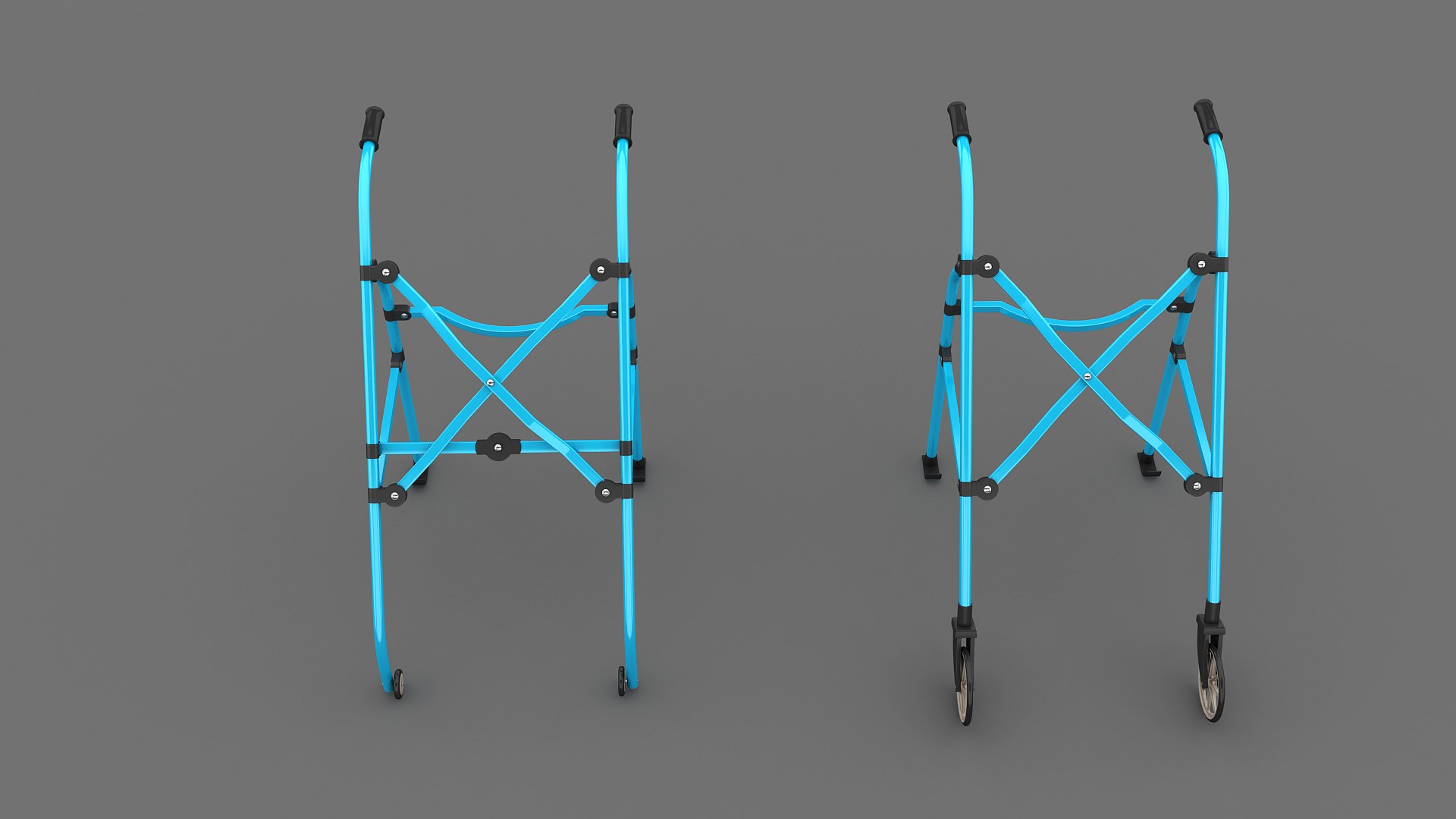 Folding Rollator Walker 3D Model - TurboSquid 1997124