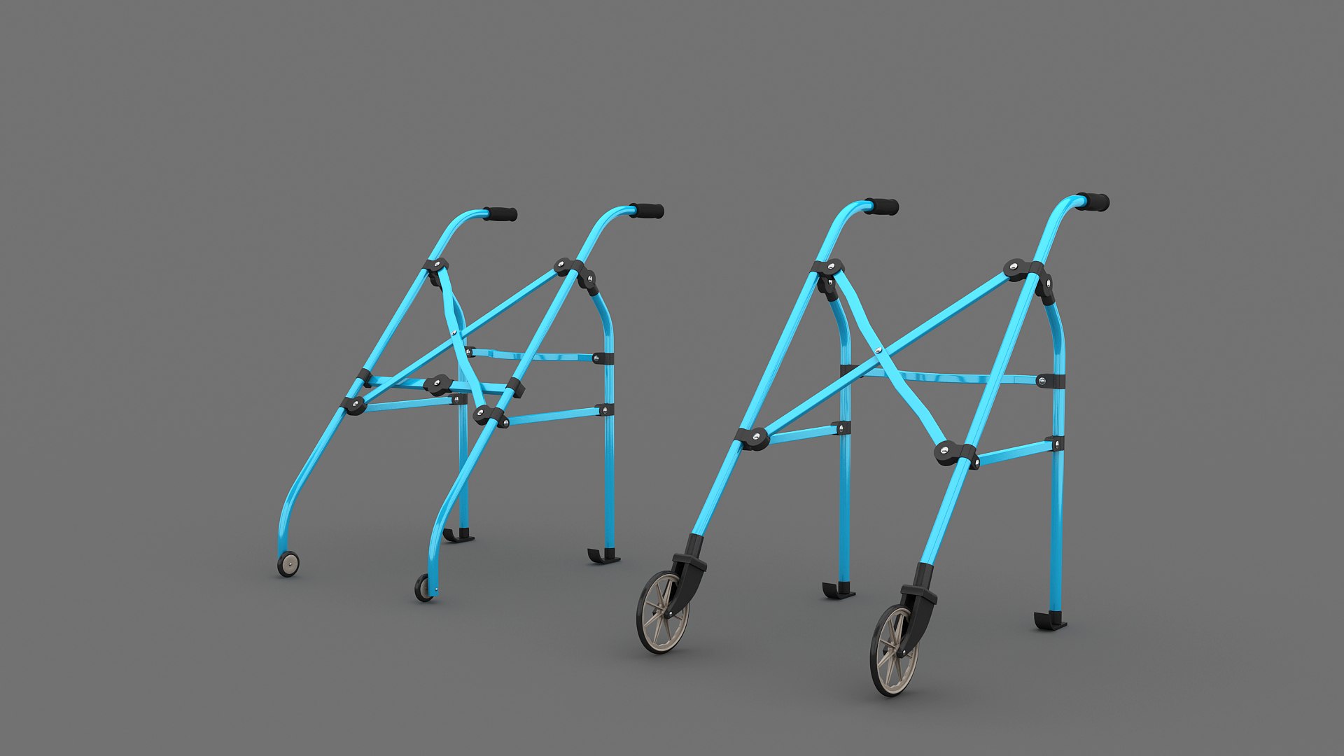 Folding Rollator Walker 3D Model - TurboSquid 1997124
