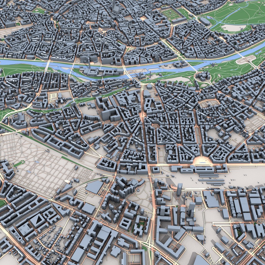 3D Model Munich City Germany - TurboSquid 2295626