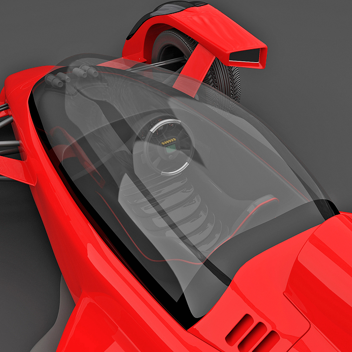 realistic supercar caparo t1 3d model