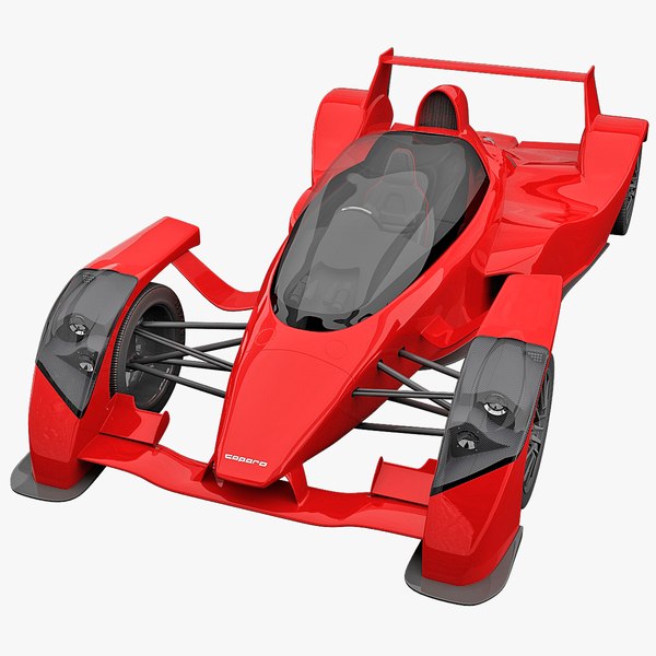 realistic supercar caparo t1 3d model