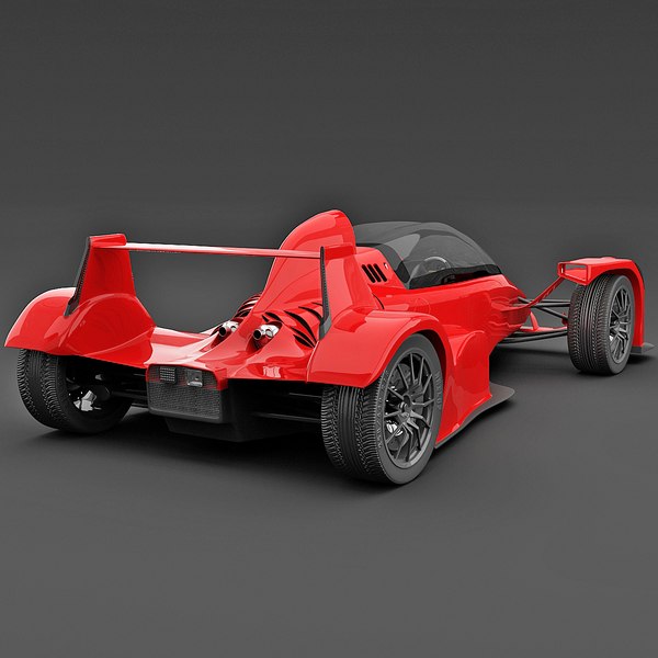 realistic supercar caparo t1 3d model