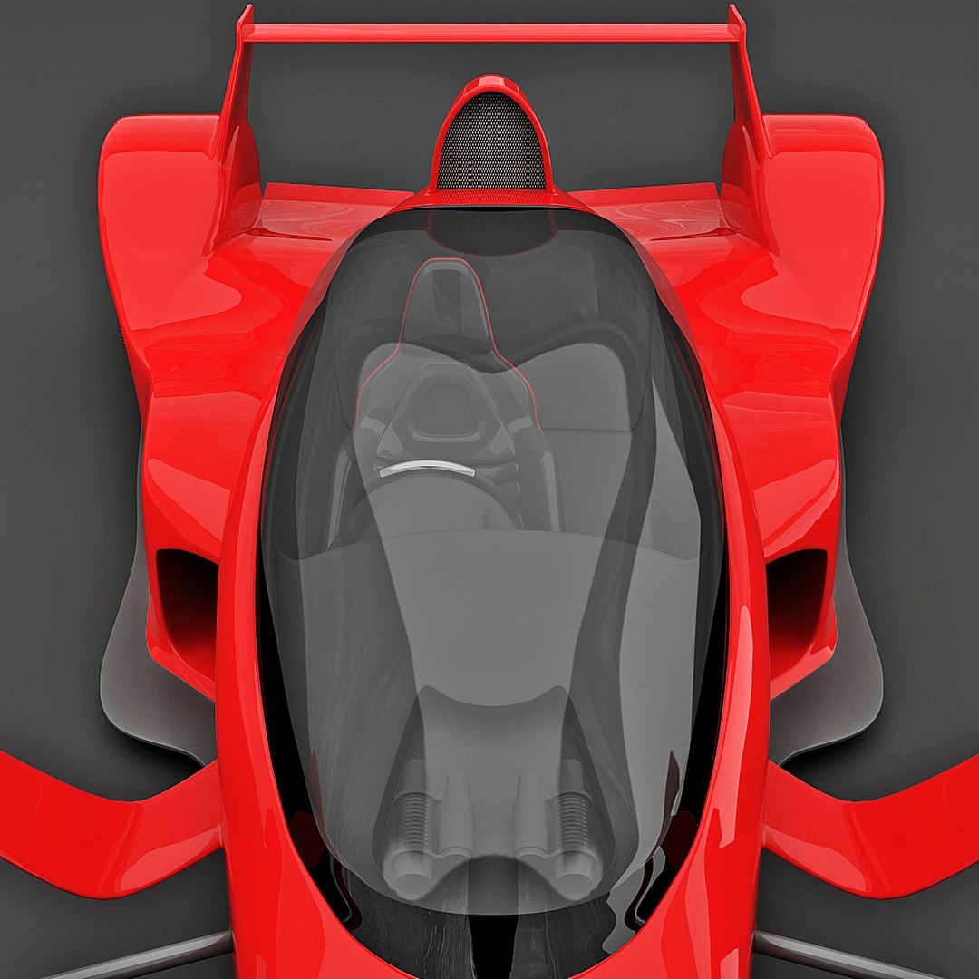 realistic supercar caparo t1 3d model