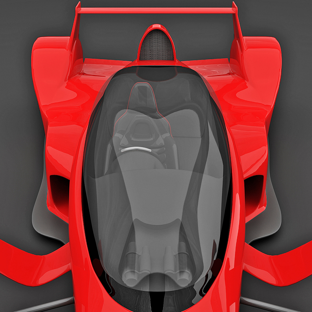 realistic supercar caparo t1 3d model