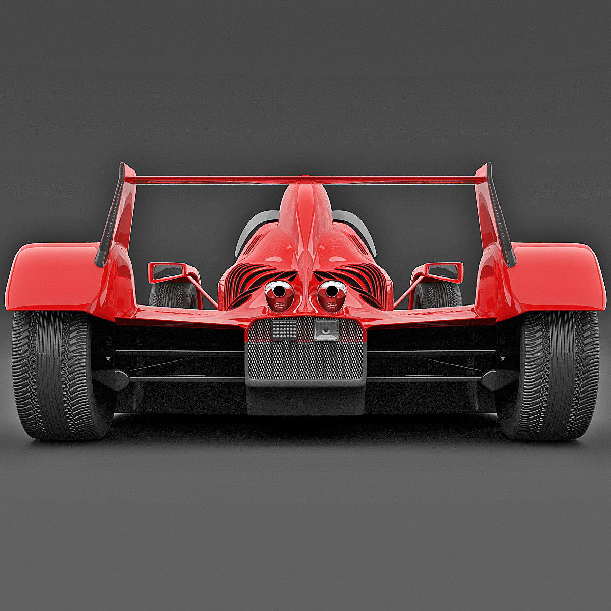 realistic supercar caparo t1 3d model
