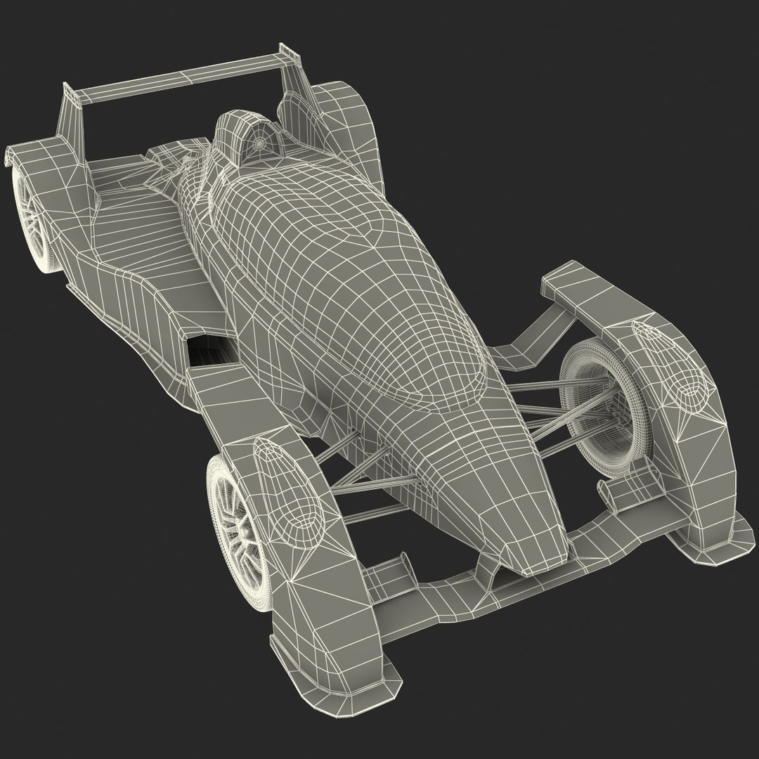 realistic supercar caparo t1 3d model