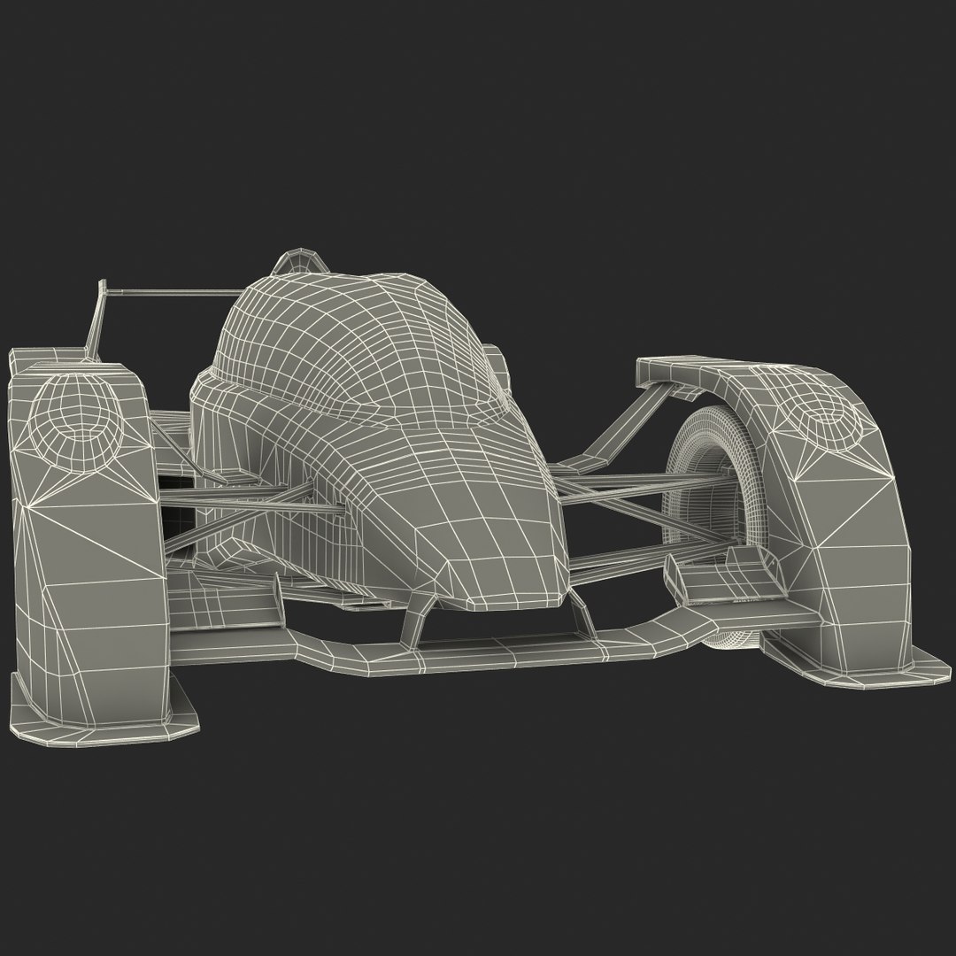 realistic supercar caparo t1 3d model