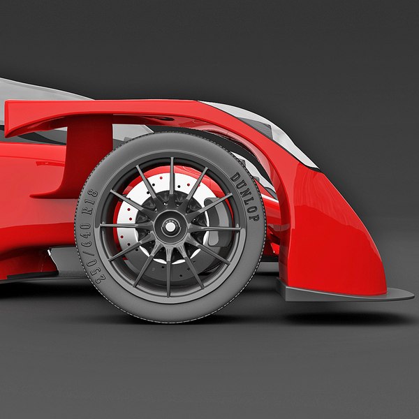 realistic supercar caparo t1 3d model