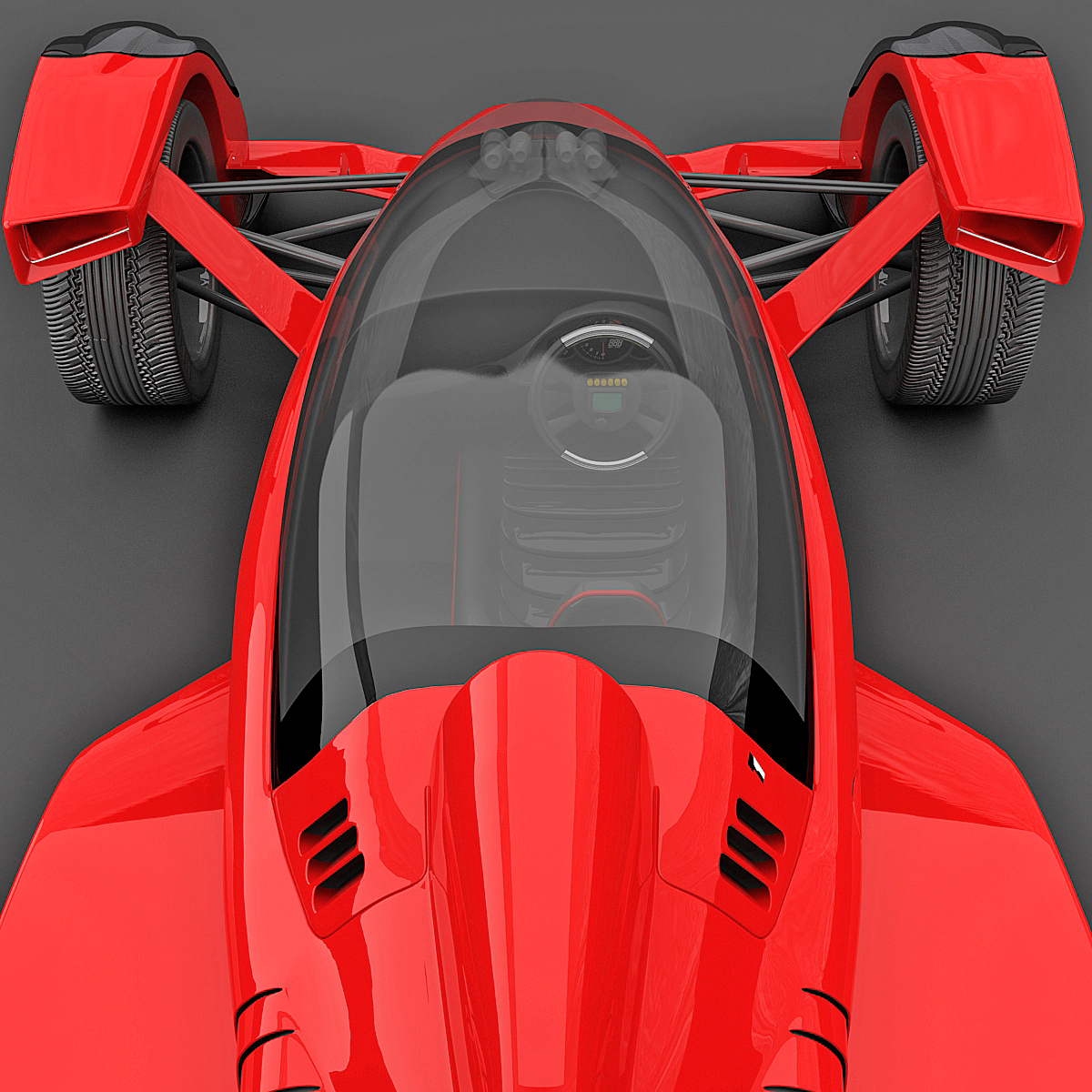 realistic supercar caparo t1 3d model