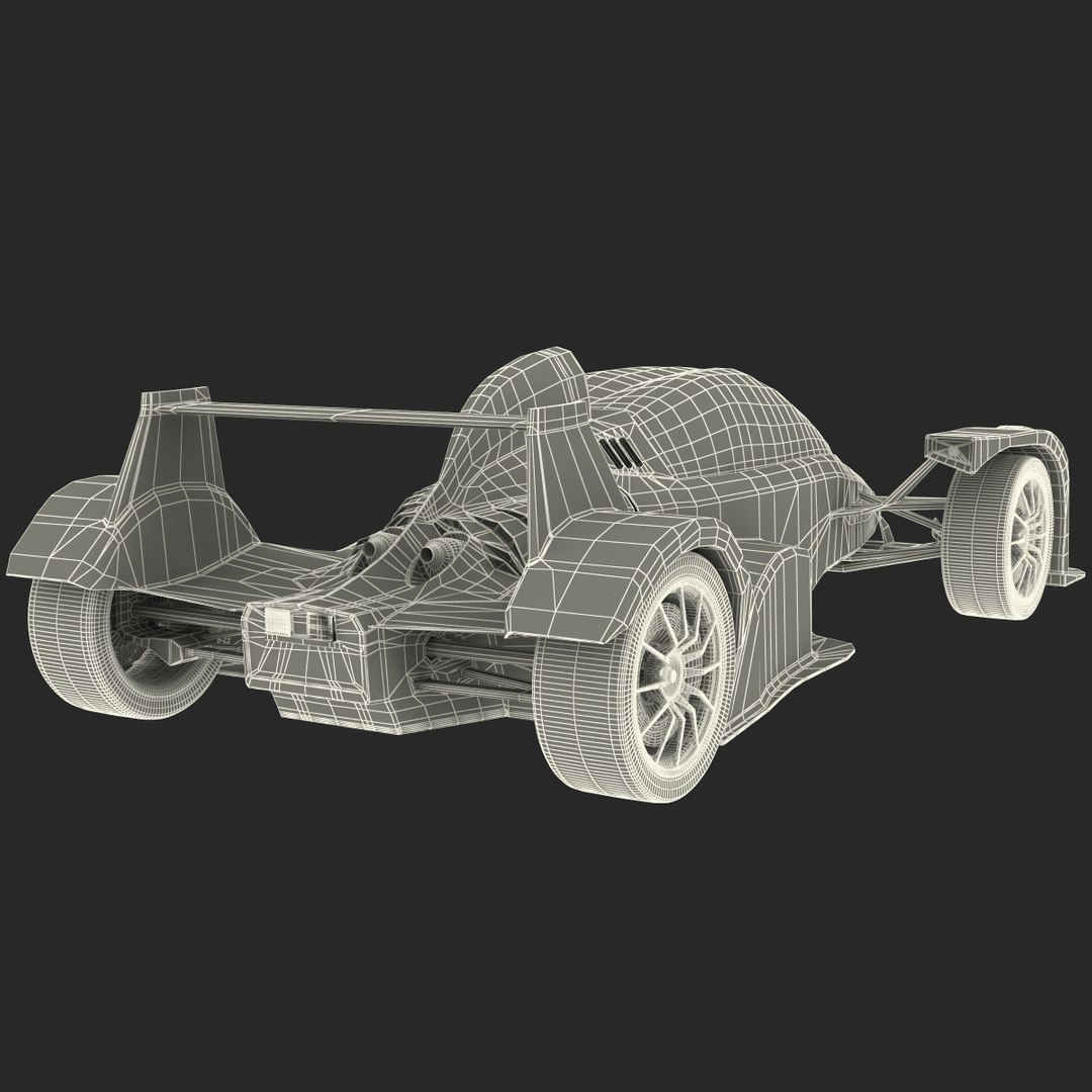 realistic supercar caparo t1 3d model