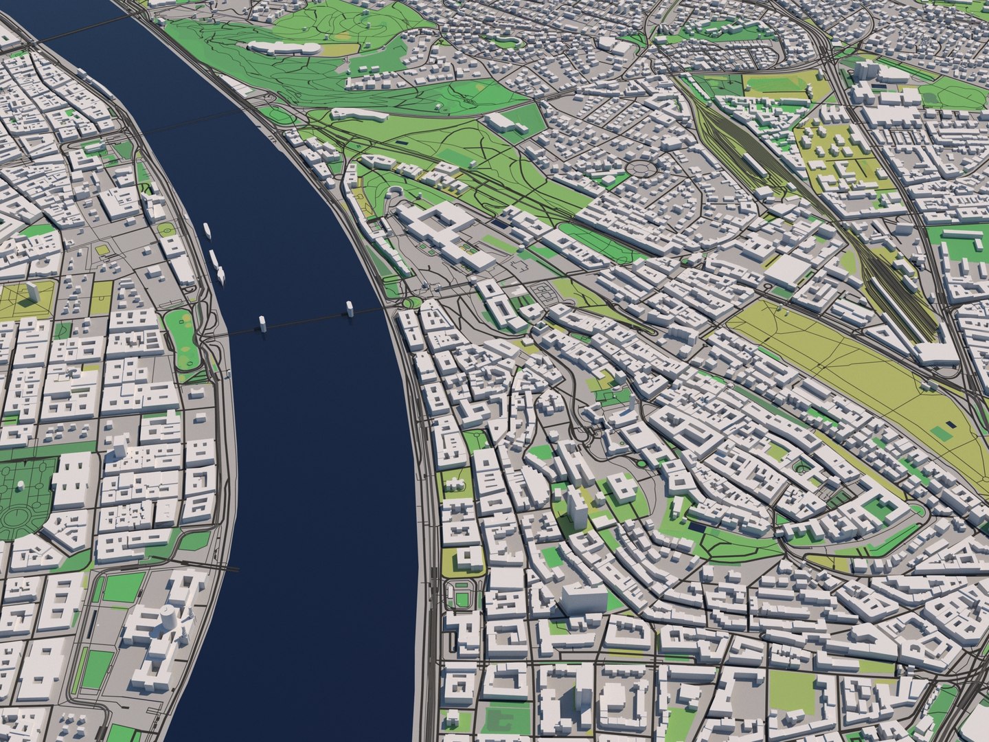 3D Model City Budapest - TurboSquid 1425261