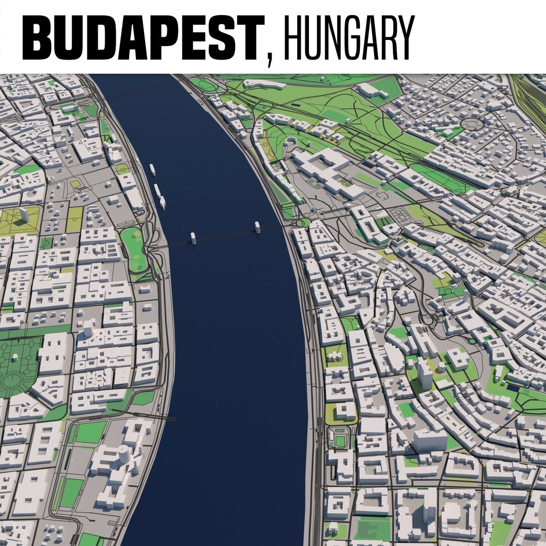 3D Model City Budapest - TurboSquid 1425261