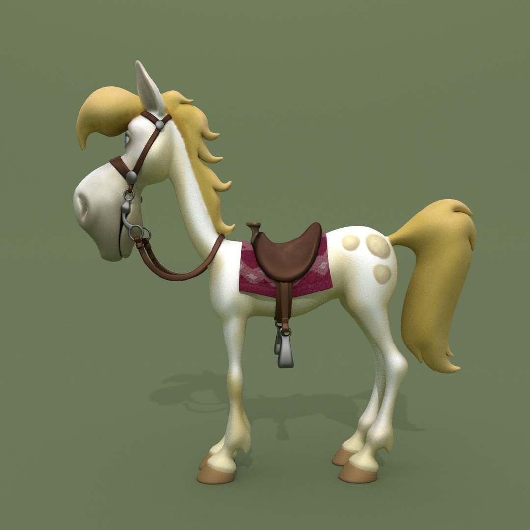 Horse Bridle Saddle 3d 3ds